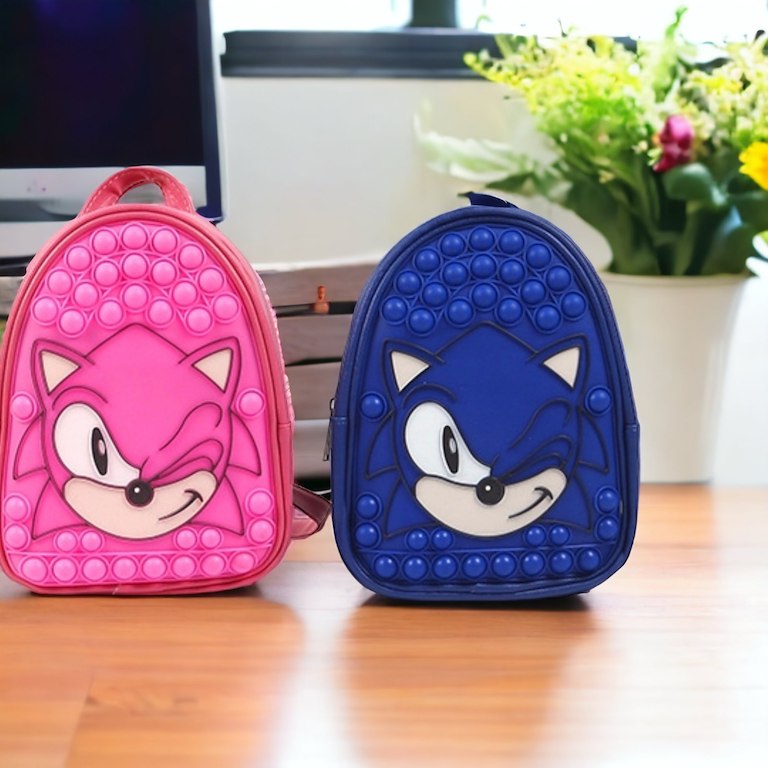 Dečiji Ranac POPIT ROZE I PLAVI SONIC