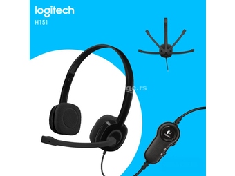 Logitech stereo slusalice sa mikrofonom H151