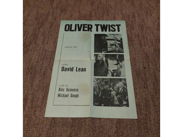 Plakat za film Oliver Twist 1948 g