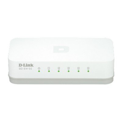 D-Link 5-Port GO Fast Ethernet 10/100Mbps Desktop Switch | GO-SW-5E