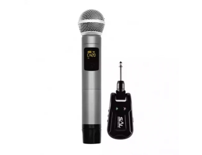 Sal MVN300 bežični mikrofon sa prijemnikom sivi