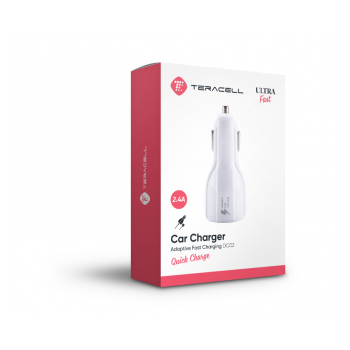 Auto punjac Teracell Ultra Fast DC02 Micro 2.4A Quick Charge QC 3.0 beli