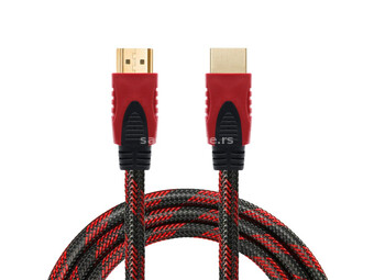 HDMI kabal na HDMI 3m crno/crveni