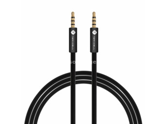 Audio kabel Teracell Plus Aux 3.5mm crni 1.2m