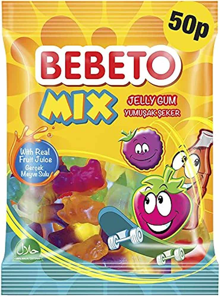 Gumene bombone MIX 100g BEBETO