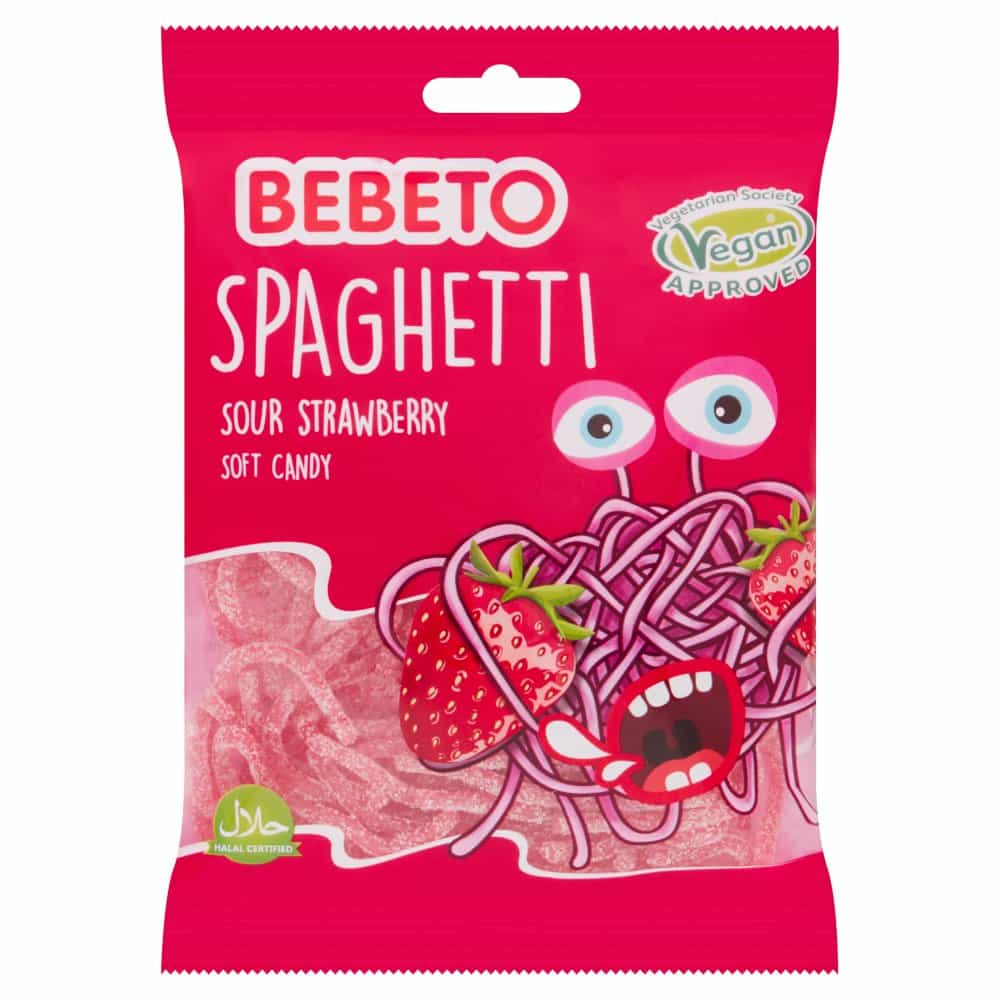 Gumene bombone Špageti 100g BEBETO