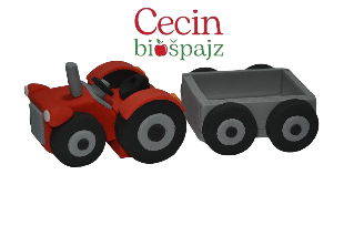Figurice za tortu crveni traktor Mega figura