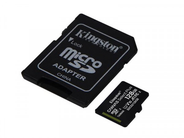 Kingston MicroSD 128GB SDCS2/128GB + Adapter