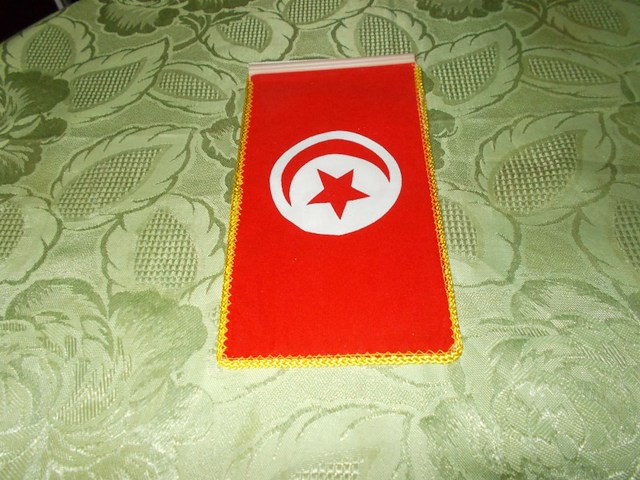 Tunis - zastavica dimenzija 21x11 cm