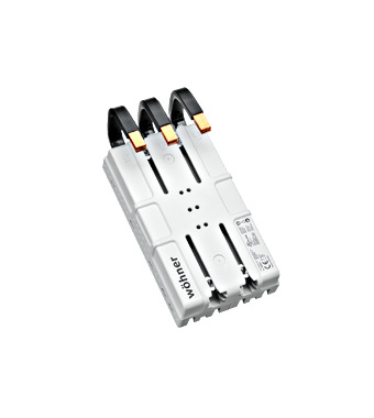 Adapter 160A, system CrossBoard, 3-faze, 90x160mm
with CrossLink® interface, for ABB Tmax XT2, Allen-Bradley 140G-H, Eaton NZM1, Schneider Electric NSXm