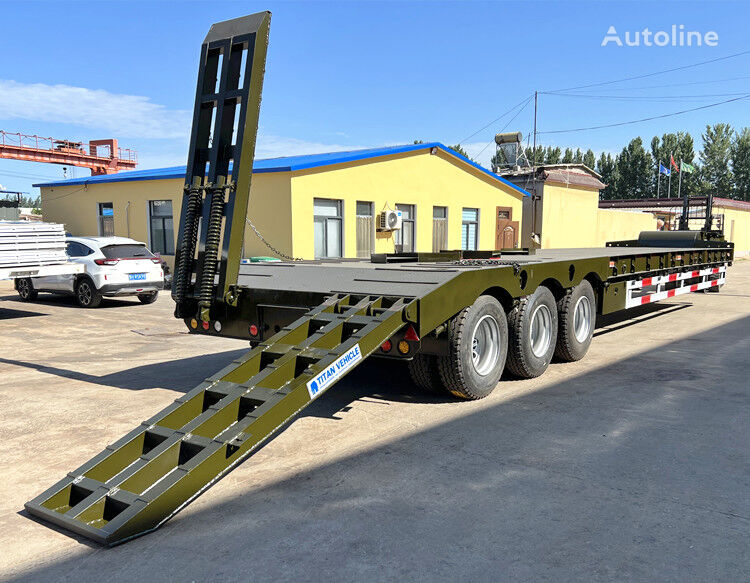 Nova Titan 60T Capacity 3 Axle Low Bed Trailer Truck - Z poluprikolica sa niskom platformom