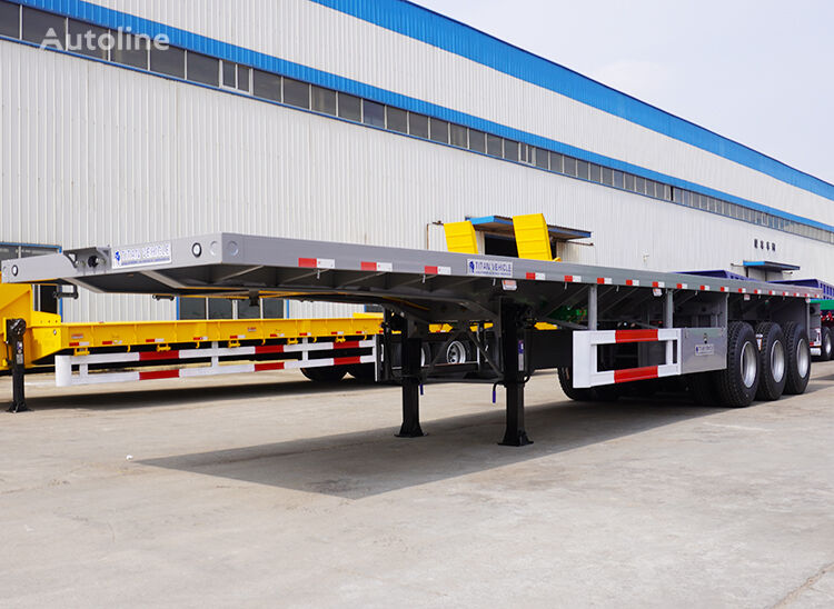 Nova TITAN 40Ft Tri Axle Flat Deck Trailer for Sale Price -F poluprikolica sa ravnom platformom