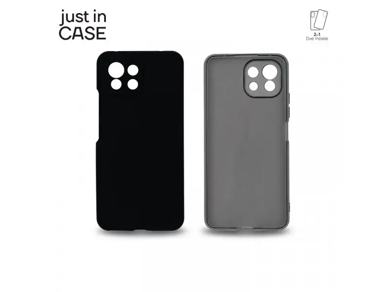 JUST IN CASE 2U1 EXTRA CASE MIX PAKET CRNI ZA MI11 LITE 5G