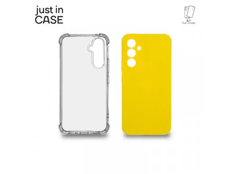 JUST IN CASE 2U1 EXTRA CASE MIX PAKET MASKI ZA TELEFON ŽUTI ZA A54 5G