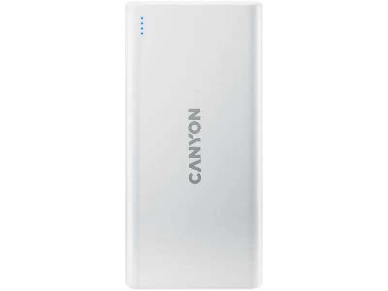 CANYON PB-106 POWER BANK 10000MAH LI-POLY BATTERY, WHITE