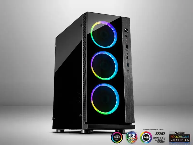 INTER TECH KUĆIŠTE W-III MIDI/ATX/RGB/ITX/BEZ NAPAJANJA/CRNA