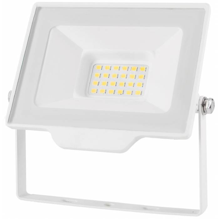 LED reflektor SMD 100lm/W Slim 20W 4000K NW 2000lm bela