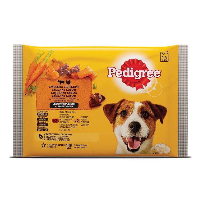 Pedigree hrana za pse kesice adt go ja cu sa 4x100g pedigree