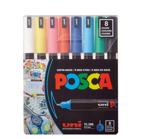 Uni POSCA Marker PC-1MR Set Standard 1/8 new