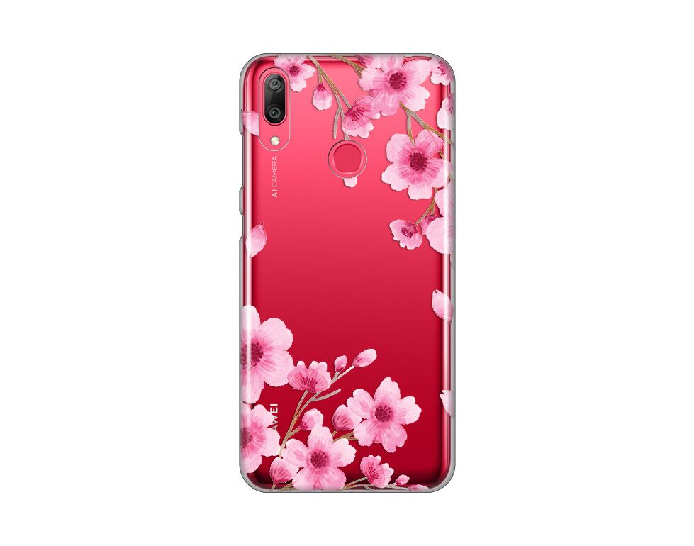 Silikonska futrola PRINT Skin - Huawei Y7 (2019)/Y7 Prime (2019) Rose flowers