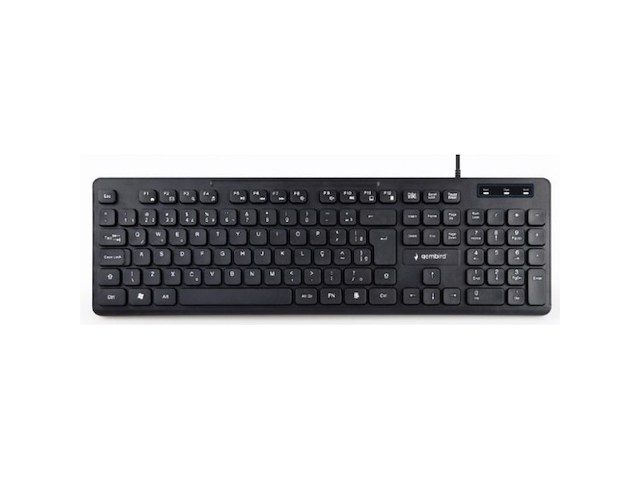 KB-MCH-04 * Gembird Multimedijalna tastatura, chocolate, USB, US layout, Slim black (399)