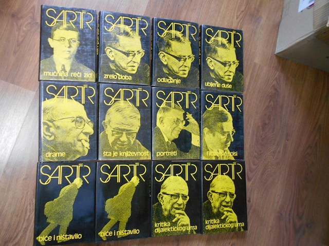 Žan-Pol Sartr - Komplet od 12 knjiga