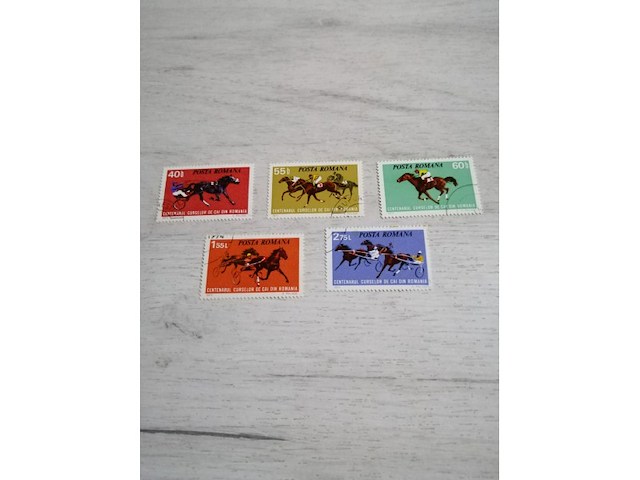 Poštanske marke - Posta Romana (Konji) 5 komada