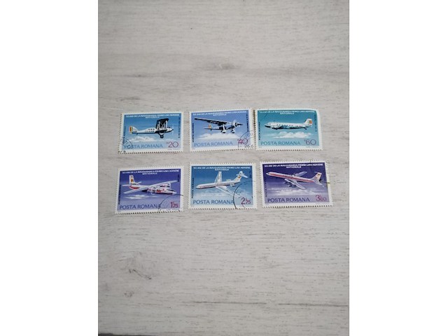Poštanske marke - Posta Romana (Avioni) 6 komada