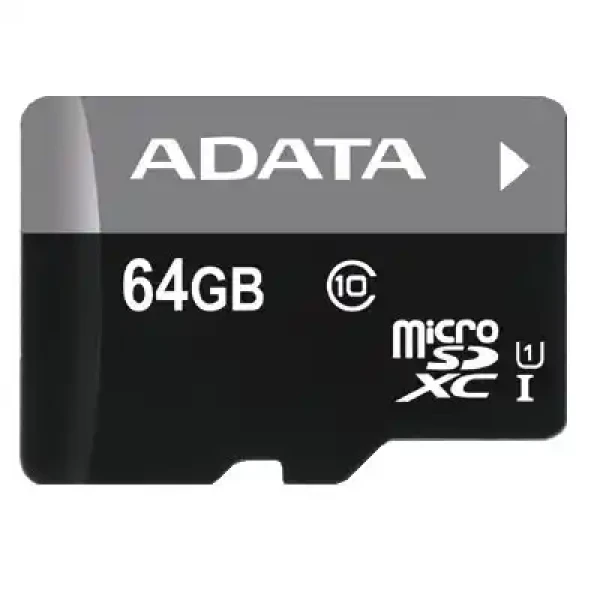 Micro SD Card 64GB AData + SD adapter AUSDH64GUICL10-RA1 class 10