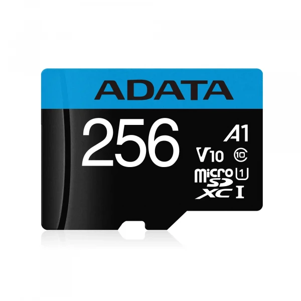 Micro SD Card 256GB AData + SD adapter AUSDX256GUICL10A1-RA1 class 10