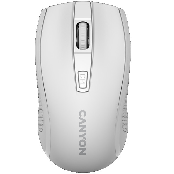 2.4Ghz wireless mice, 6 buttons, DPI 80012001600, with 1 AA battery ,size 110*60*37mm,58g,white ( CNE-CMSW07W )