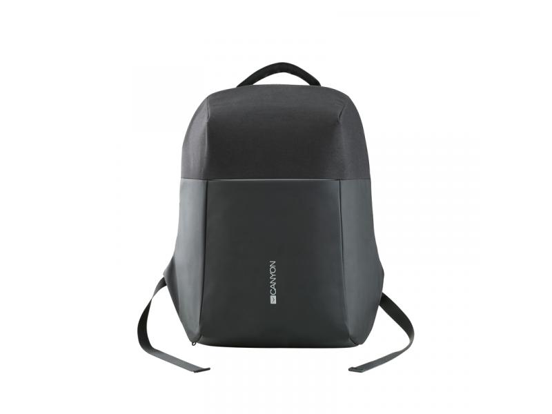 CANYON ANTI-THEFT BACKPACK FOR 15.6-17 LAPTOP, BLACK GRAY (CNS-CBP5BB9) CENA
