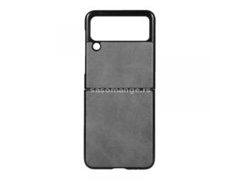 Maska Leather za Samsung Galaxy Z Flip 4 siva