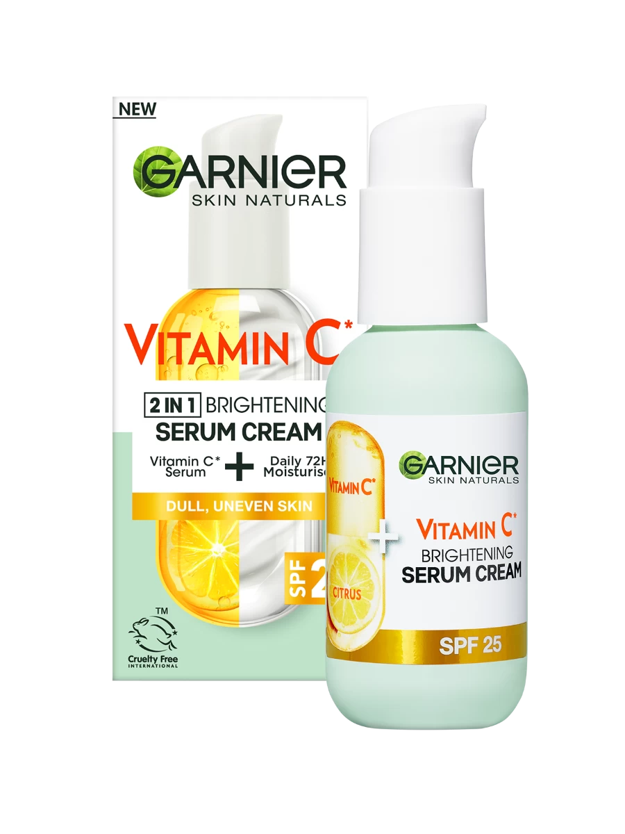 GARNIER SKIN NATURALS 2U1 SERUM-KREMA 50ML VITAMIN C