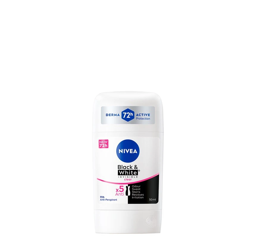 NIVEA STIK W.50ML BLACK&WHITE INVISIBLE 84153