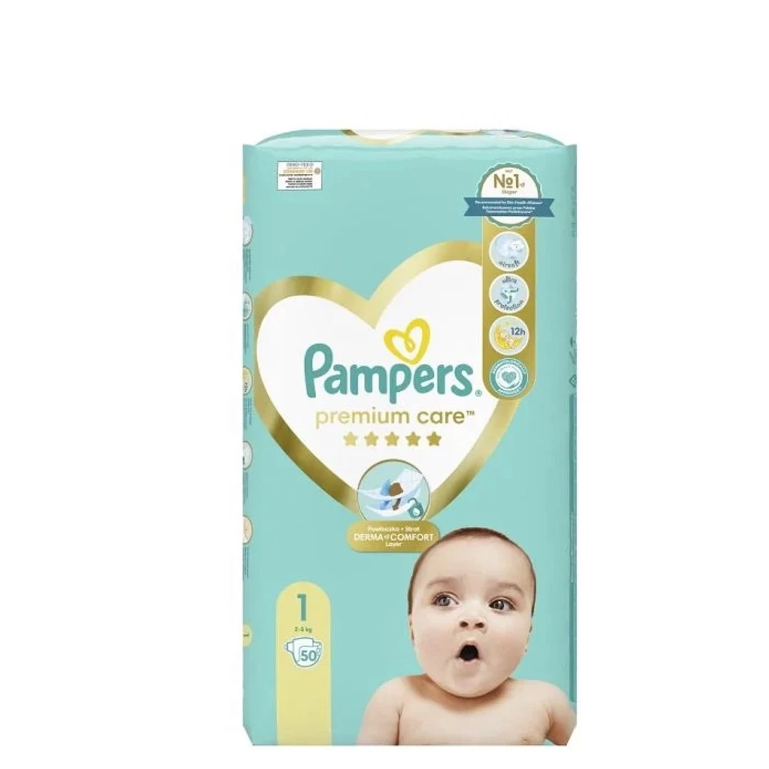 PAMPERS PELENE PREMIUM 1 NEWBORN 2-5KG 50KOM