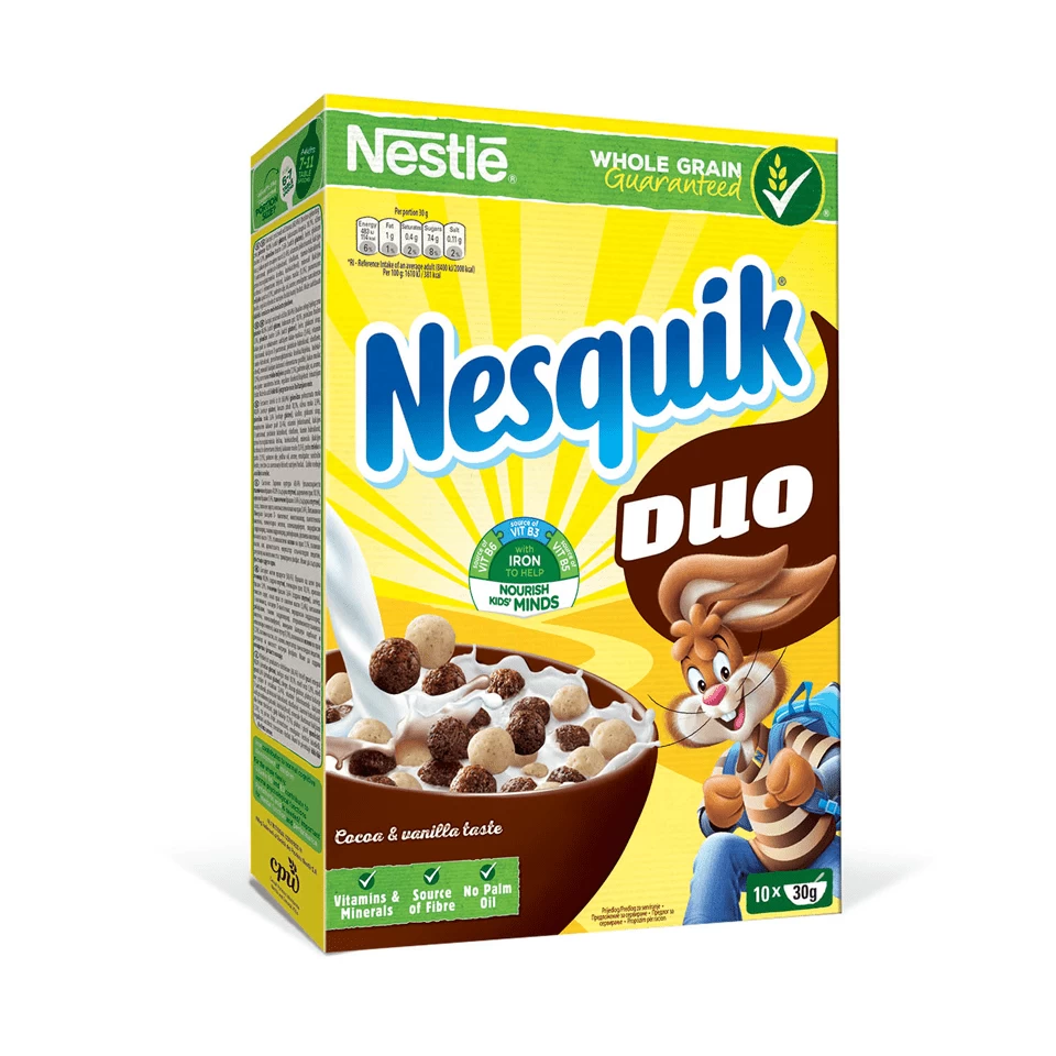 NESTLE PAHULJICE NESQUIK ŽITARICE DUO 325G