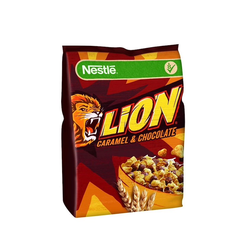 NESTLE ŽITARICE LION KARAMELA&ČOKOLADA 250G