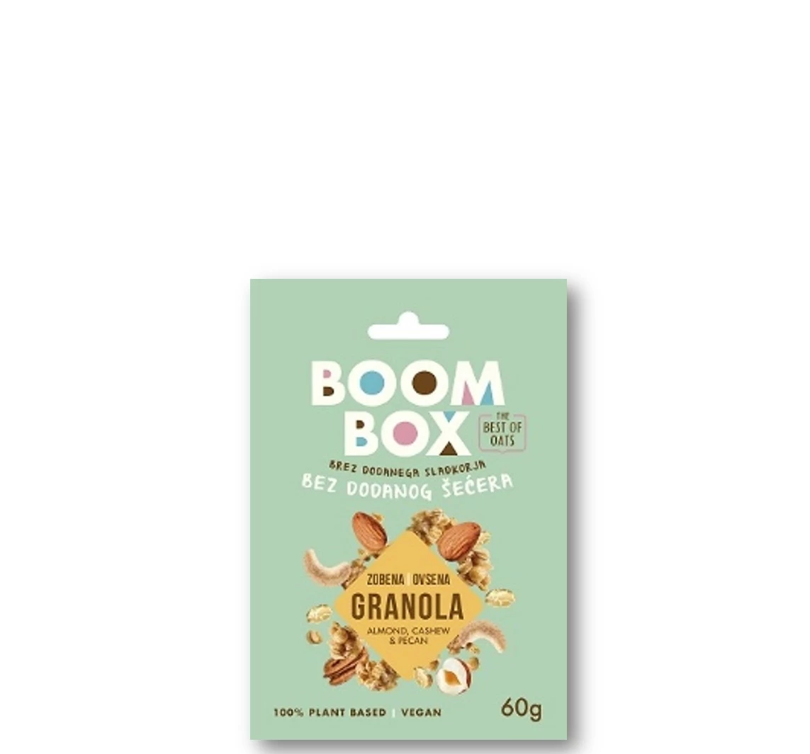 BOOM BOX OVSENA GRANOLA 60G ORAŠASTI PLODOVI