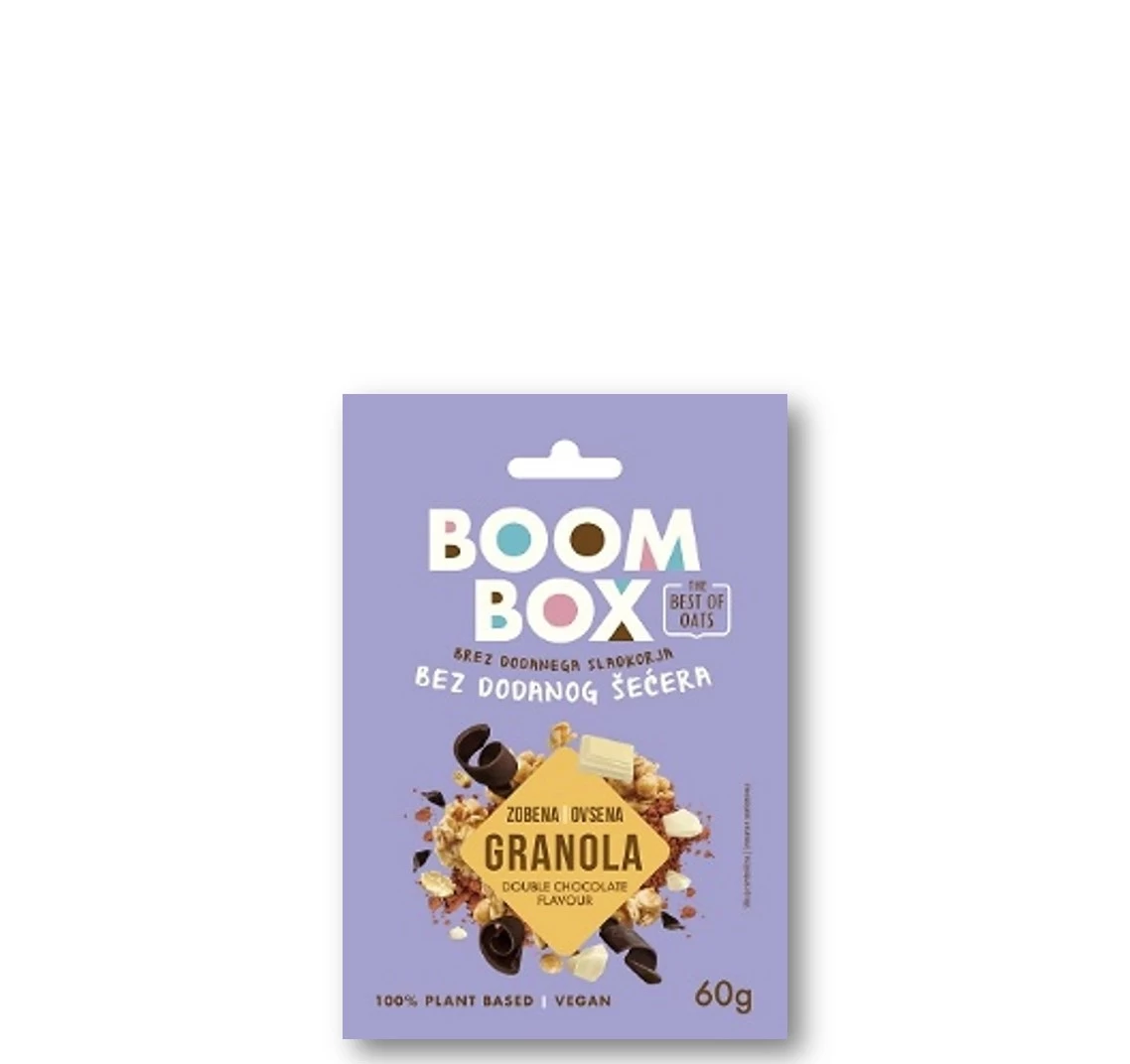 BOOM BOX OVSENA GRANOLA 60G DOUBLE ČOKOLADA