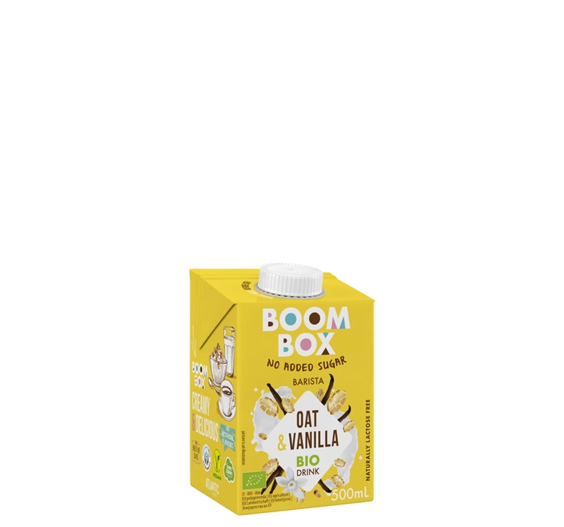 BOOM BOX BIO OVSENI NAPITAK 500ML SA VANILOM