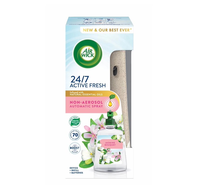 AIRWICK ACTIVE FRESH KOMPLET 228ML JASMINE