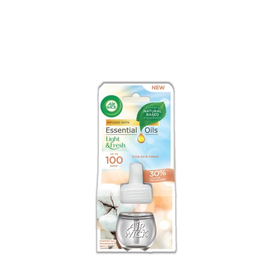 AIRWICK ELEKTRIČNI REFIL 19ML LIGHT&FRESH PAMUK