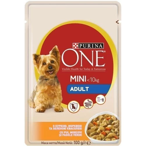 PURINA ONE MINI SOS ZA PSE 100G PILETINA I ŠARGAREPA