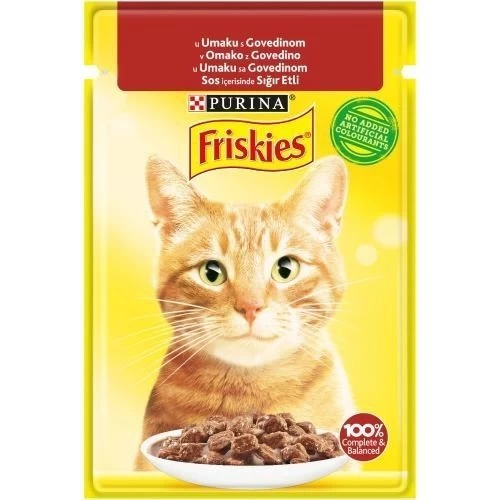 FRISKIES PRELIVI ZA MAČKE 85G GOVEDINA