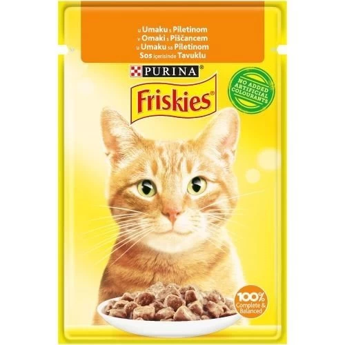 FRISKIES PRELIVI ZA MAČKE 85G PILETINA