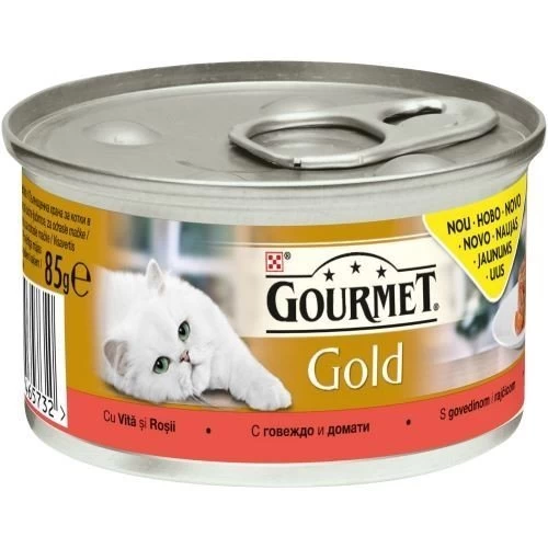 GOURMET GOLD PAŠTETA ZA MAČKE 85G GOVEDINA