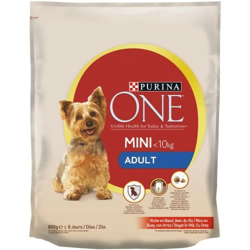 PURINA ONE MINI GRANULE ZA MALE PSE 800G GOVEDINA I PIRINAČ