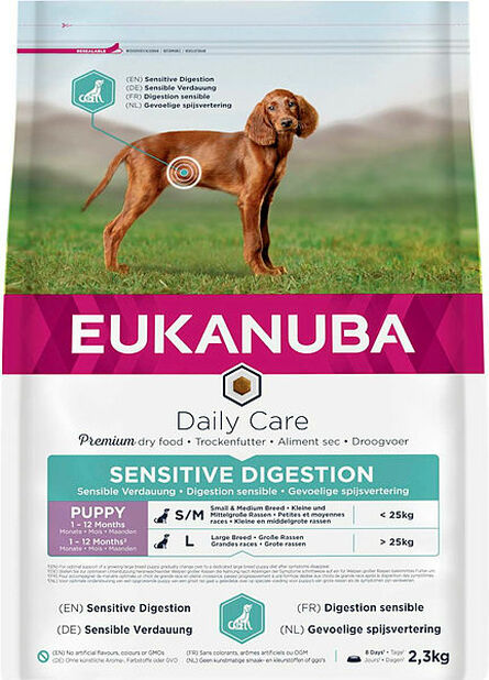 Eukanuba Dog Puppy S/M Sensitive Digestion 2.3 Kg