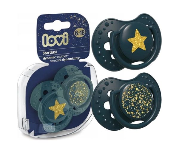 LOVI SILICONE DYNAMIC VARALICA 6-18m (2kom) - STARDUST GREEN